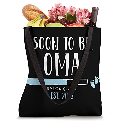 Soon To Be Oma 2023 Loading Pregnancy Announcement Boy Tote Bag