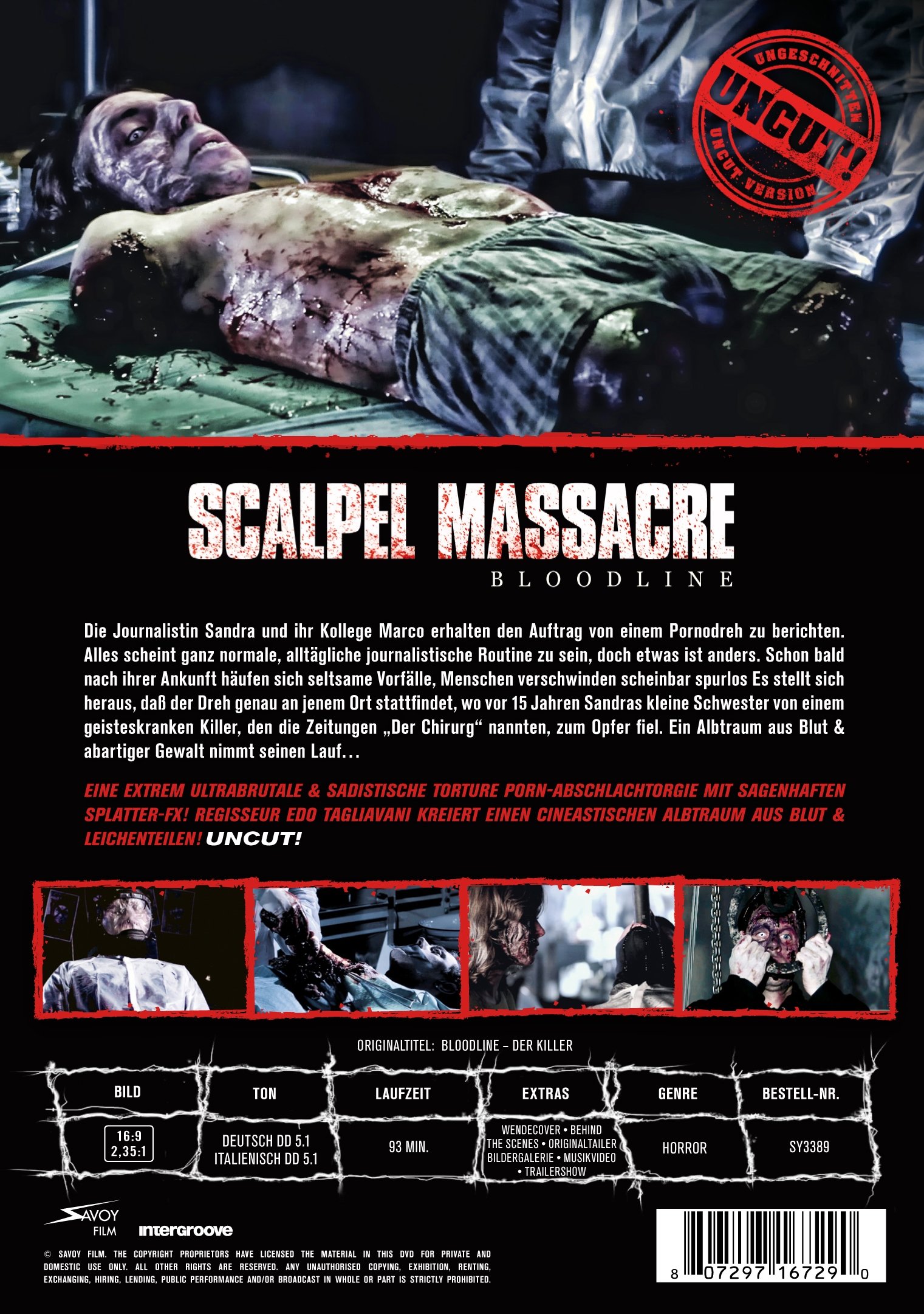 Scalpel Massacre: Bloodline (Uncut) [Import allemand]