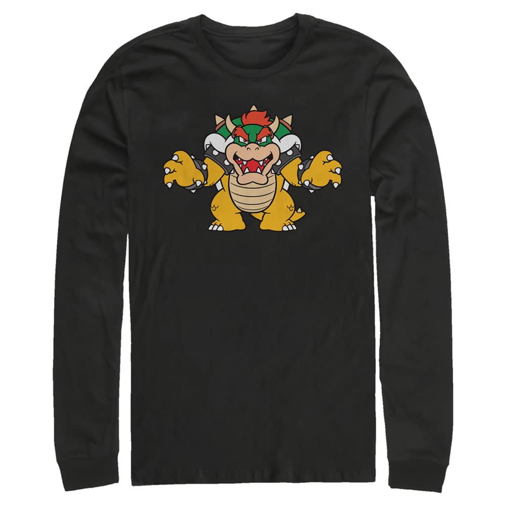 Nintendo Men's Just Bowser T-Shirt, X-Large, Black