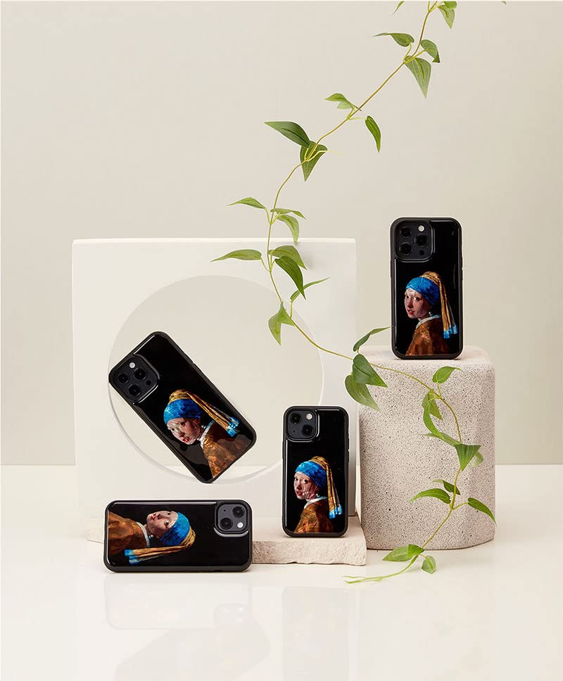 [Man&Wood] iPhone Wood Cases (iPhone/Galaxy) - GIRLR with A Pearl Earring - iPhone12 Mini
