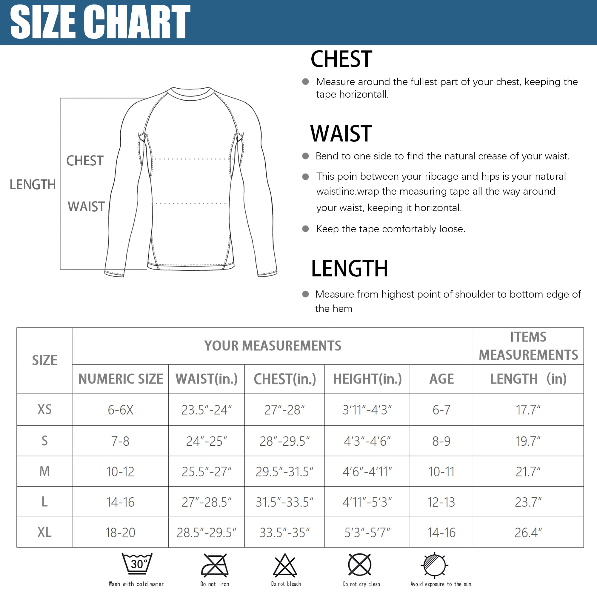 Rolimaka 3 Pack Boys' Girls' Compression Shirts Youth Long Sleeve Undershirt Sports Moisture Wicking Baselayer 2Black 1White XS