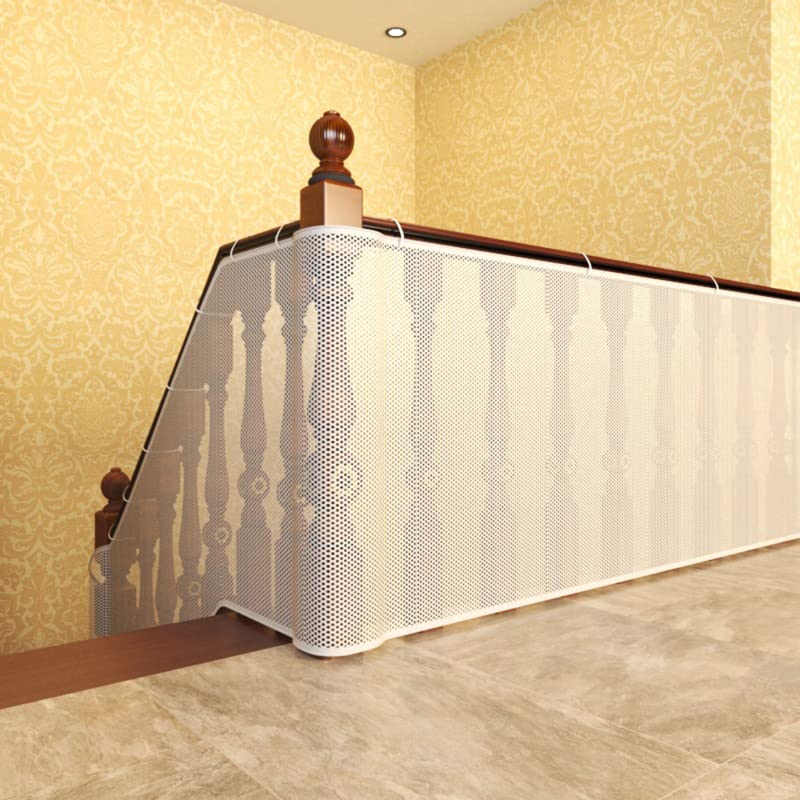 Askfairy Children's Stairs Netting, 118"X31"Balcony, Patios and Railing Stairs Netting,Sturdy Mesh Fabric Material