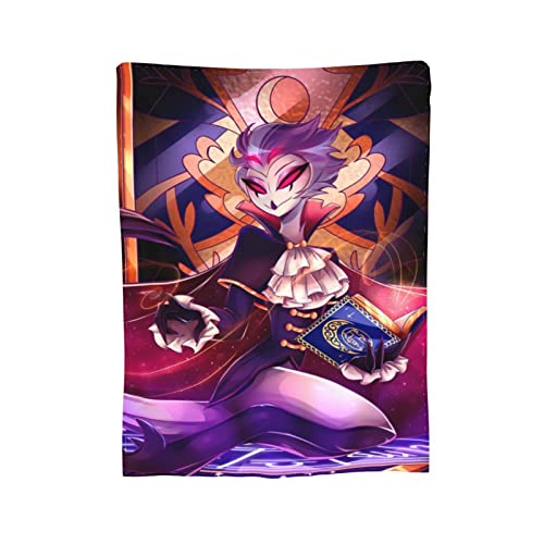 Woodyotime Hell&uva Bo-ss Stolas X Blitzo Throw Blanket Air Conditioning Flannel Blankets Bedding Living Room 80"X60"