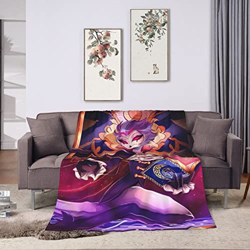 Woodyotime Hell&uva Bo-ss Stolas X Blitzo Throw Blanket Air Conditioning Flannel Blankets Bedding Living Room 80"X60"