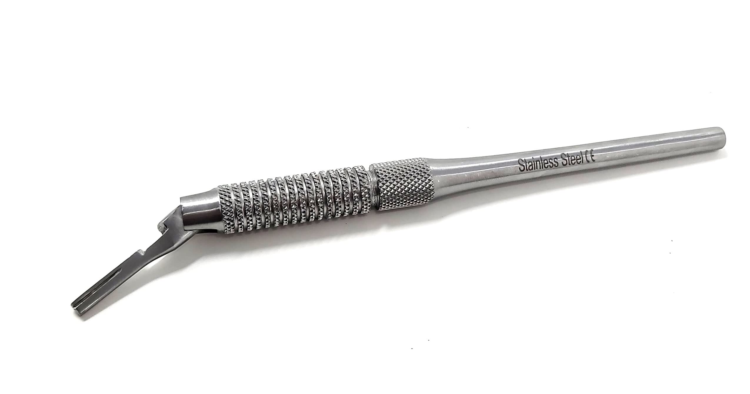 Deluxe 7-Position Adjustable Round Scalpel Handle #3, Stainless Steel (Fits Size 9-16 Scalpel Blades)