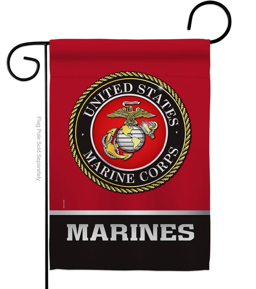 Marine Corps Flag Home Decor Armed Forces Corp si USMC Offical United State American Military Veteran Retire Outdoor Decorations Banner Small Yard Gifts For Men Garden Memorabilia Made In USA