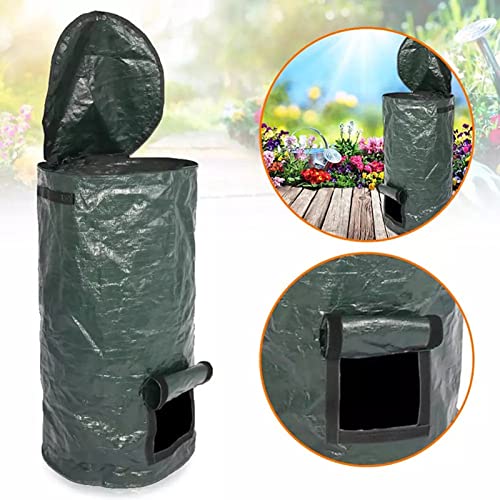 SKGFKYRM Garden Compost Bag Composting Bins Plastic Light Weight Collapsible and Reusable Organic Bags Gardening Gifts Compost Bin Outdoor (Size : 45x80cm)