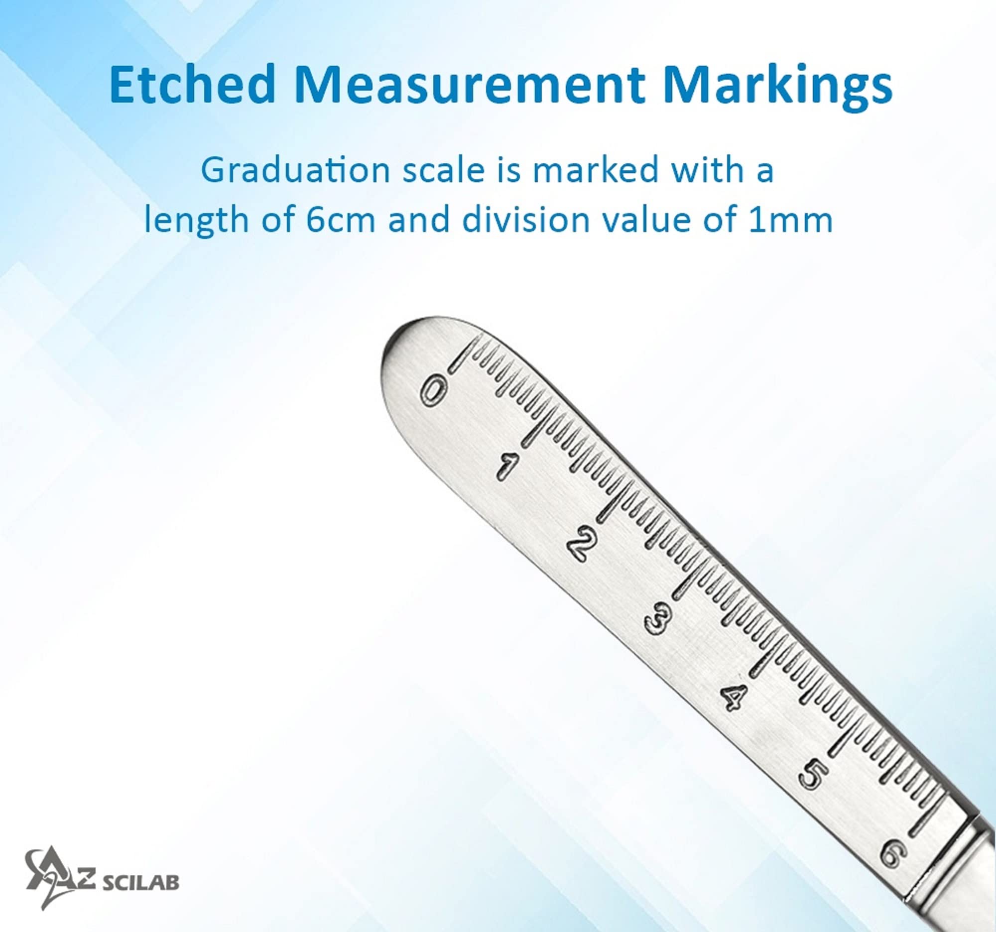 Premium Quality Scalpel Graduated Handle #3, with Ruler/Scale Stainless Steel (Fits Size 9-16 Scalpel Blades)