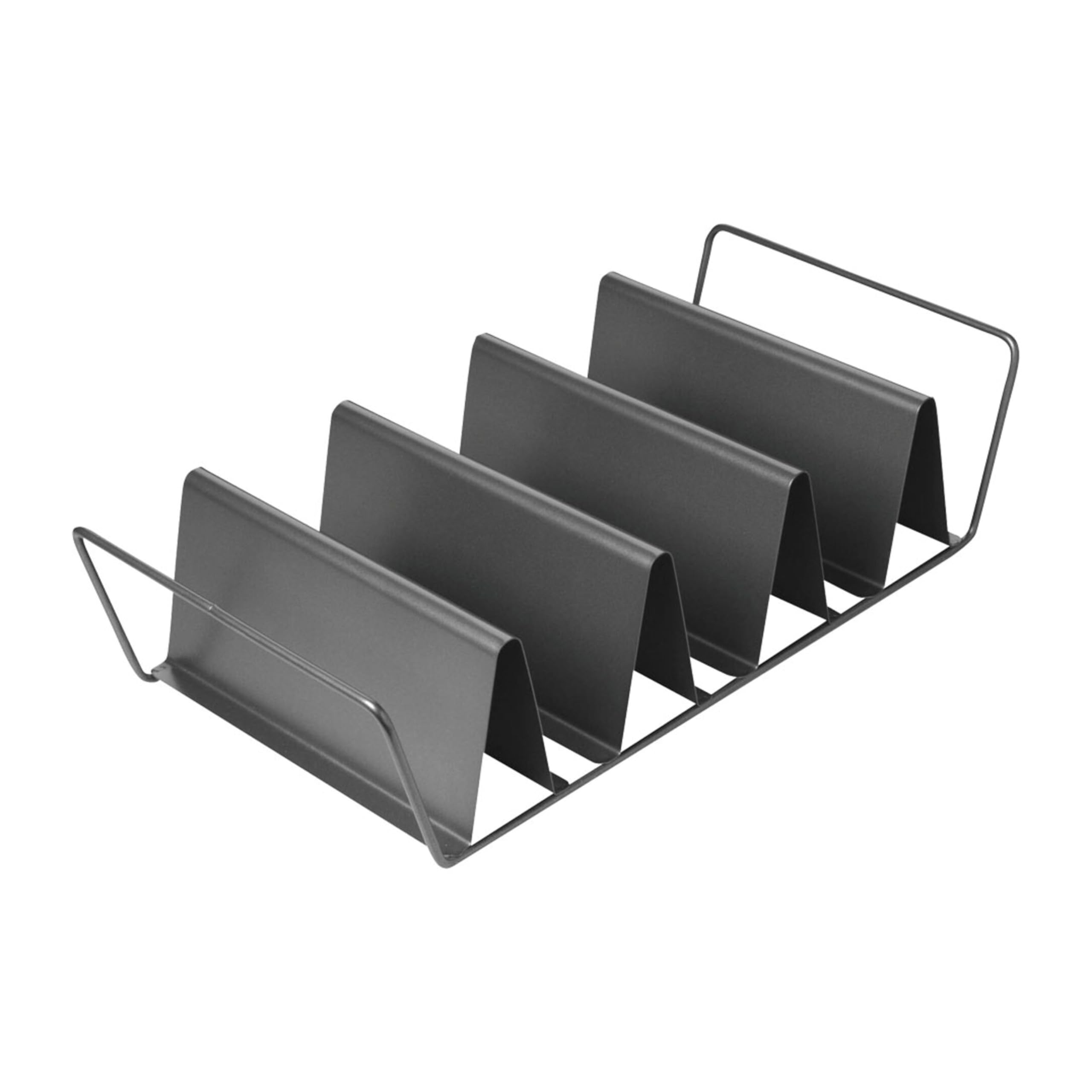 Chicago Metallic Professional 6-Shell Baked Taco Rack, 15-Inch-by-7-Inch, Grey