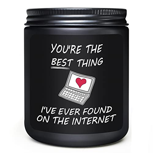 Candle Gifts for Men, Anniversary Birthday Funny Scented Candles Gifts for Him, Romantic I Love You Gifts for Boyfriend Husband Fiance Couple, Sandalwood