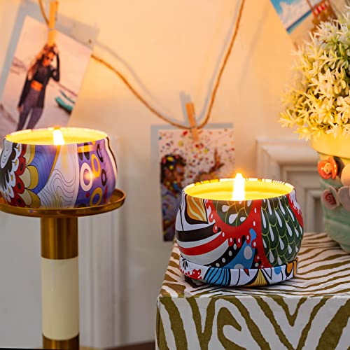 Set of 12 4.4OZ Scented Candles Bulk, Strong Aromatherapy Soy Candle for Home, Romantic Decorations Gifts for Women on Christmas, Holiday, Birthday or Anniversary