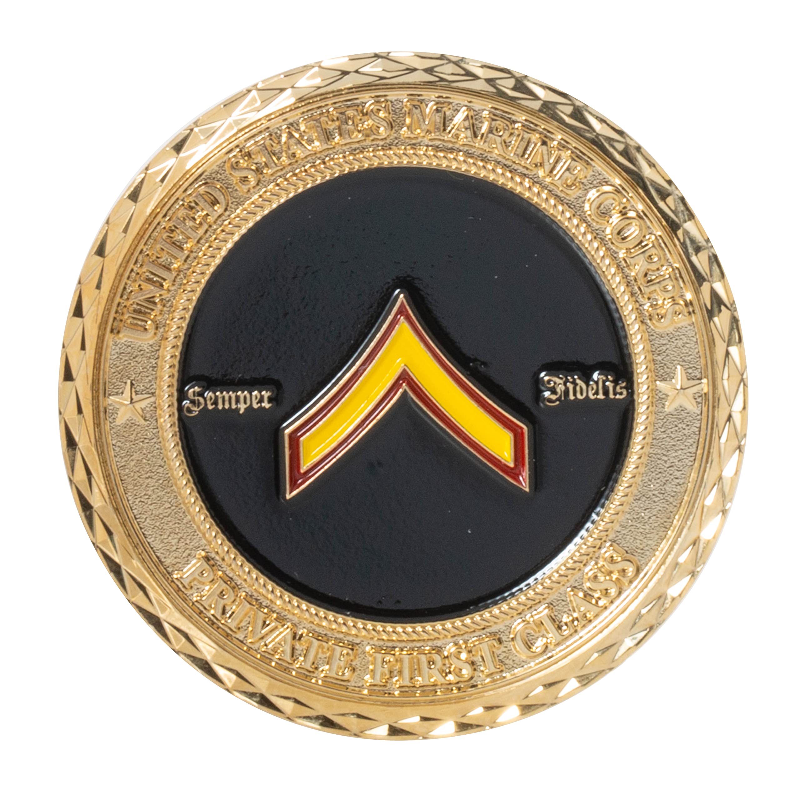 United States Marine Corps Private First Class Rank Challenge Coin
