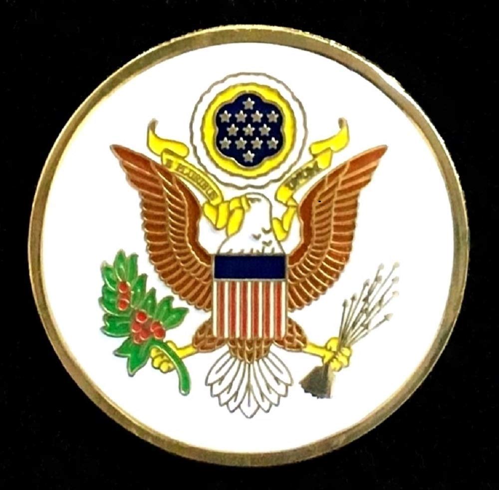 1 American and 1 United States Marine Corps Rayon 4x6 Inch Office Desk & Little Table Flag Executive Set, Includes a 2-hole White ArcticSno Flag Base with a USA Great Seal and 2 Flags, Made in USA