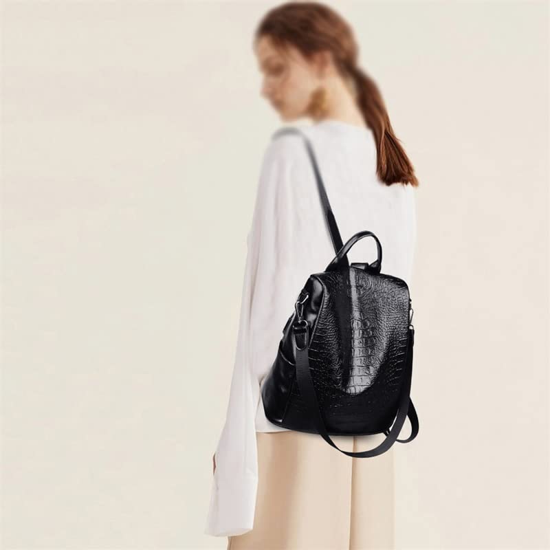 JUIPO Women's Backpack Leather Backpack Travel Backpack Ladies Shoulder Bag