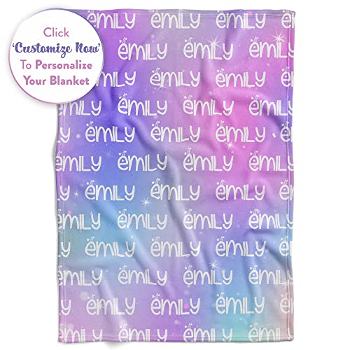 Personalized Name Blanket | Soft & Warm Throw Blanket | Custom Blanket for Kids, Babies & Adults | Personalized Blanket for Couch, Sofa & Bedding | Blanket Gift for Birthday & Christmas Fleece - 50x60