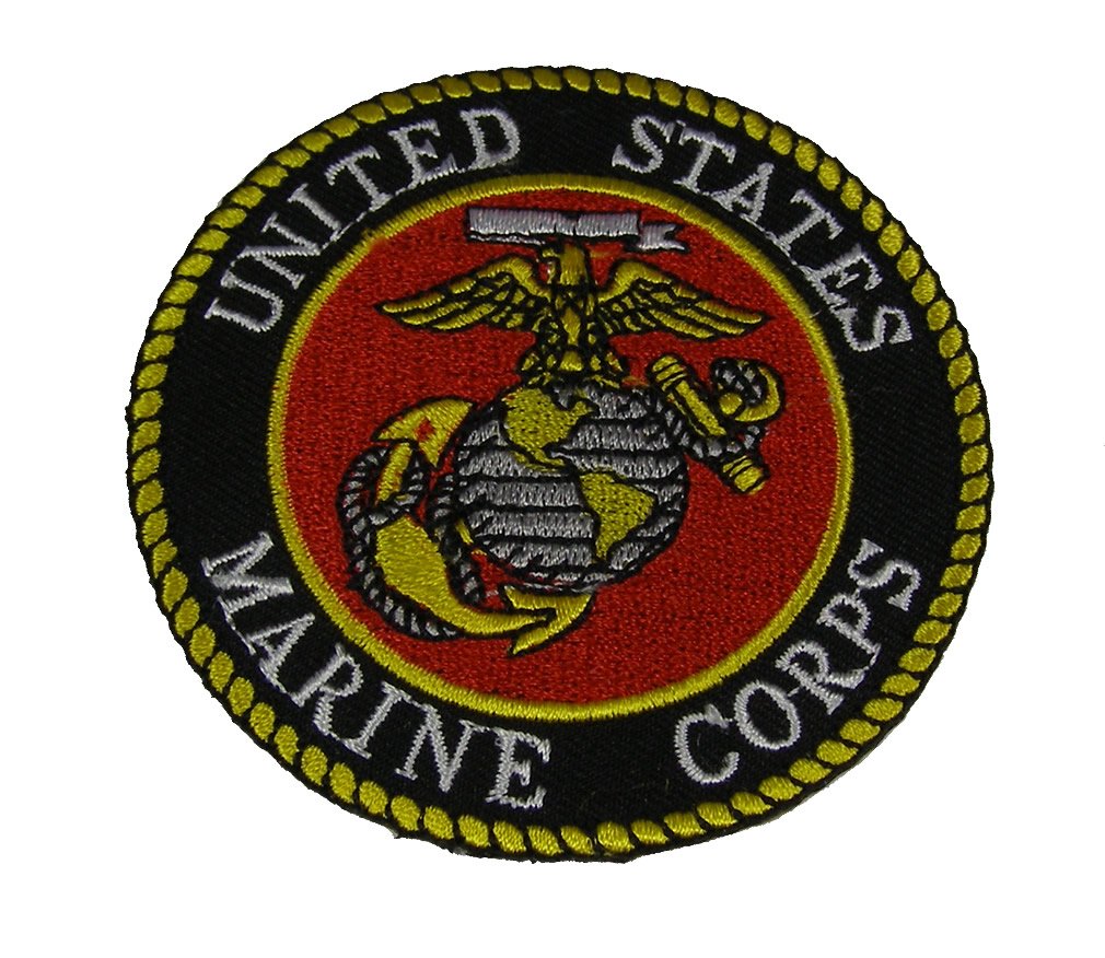 United States Marine Corps 3" Round Patch - Color - Veteran Owned Business.