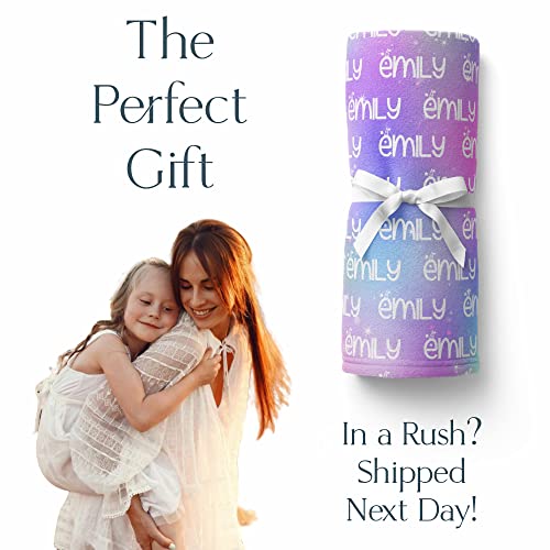 Personalized Name Blanket | Soft & Warm Throw Blanket | Custom Blanket for Kids, Babies & Adults | Personalized Blanket for Couch, Sofa & Bedding | Blanket Gift for Birthday & Christmas Fleece - 50x60