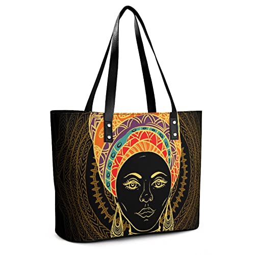 Womens Handbag African Woman Leather Tote Bag Top Handle Satchel Bags For Lady