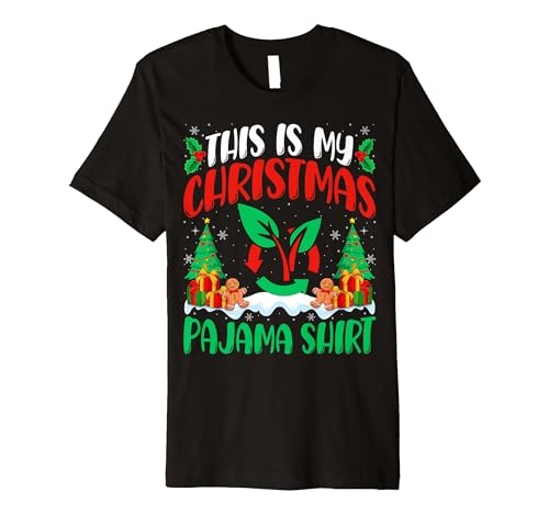 Composting Christmas Pajama Shirt Compost Composting Xmas Premium T-Shirt