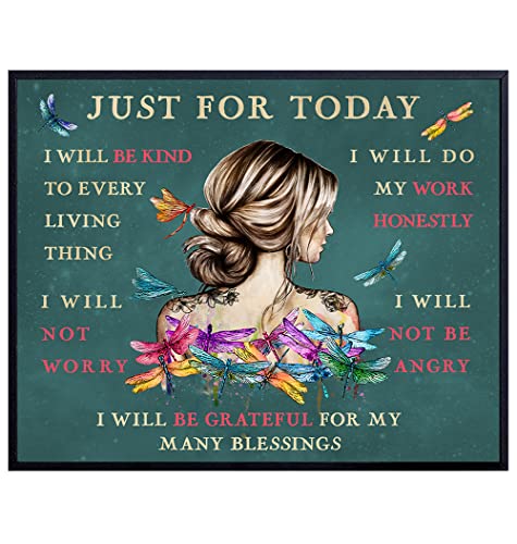 Inspiration Positive Affirmations Boho-chic Wall Art - New Age spiritual Hippie Motivational Wall Decor - Inspirational Quotes Saying - Encouragement Gifts for Women - Encouraging Wall Decor UNFRAMED