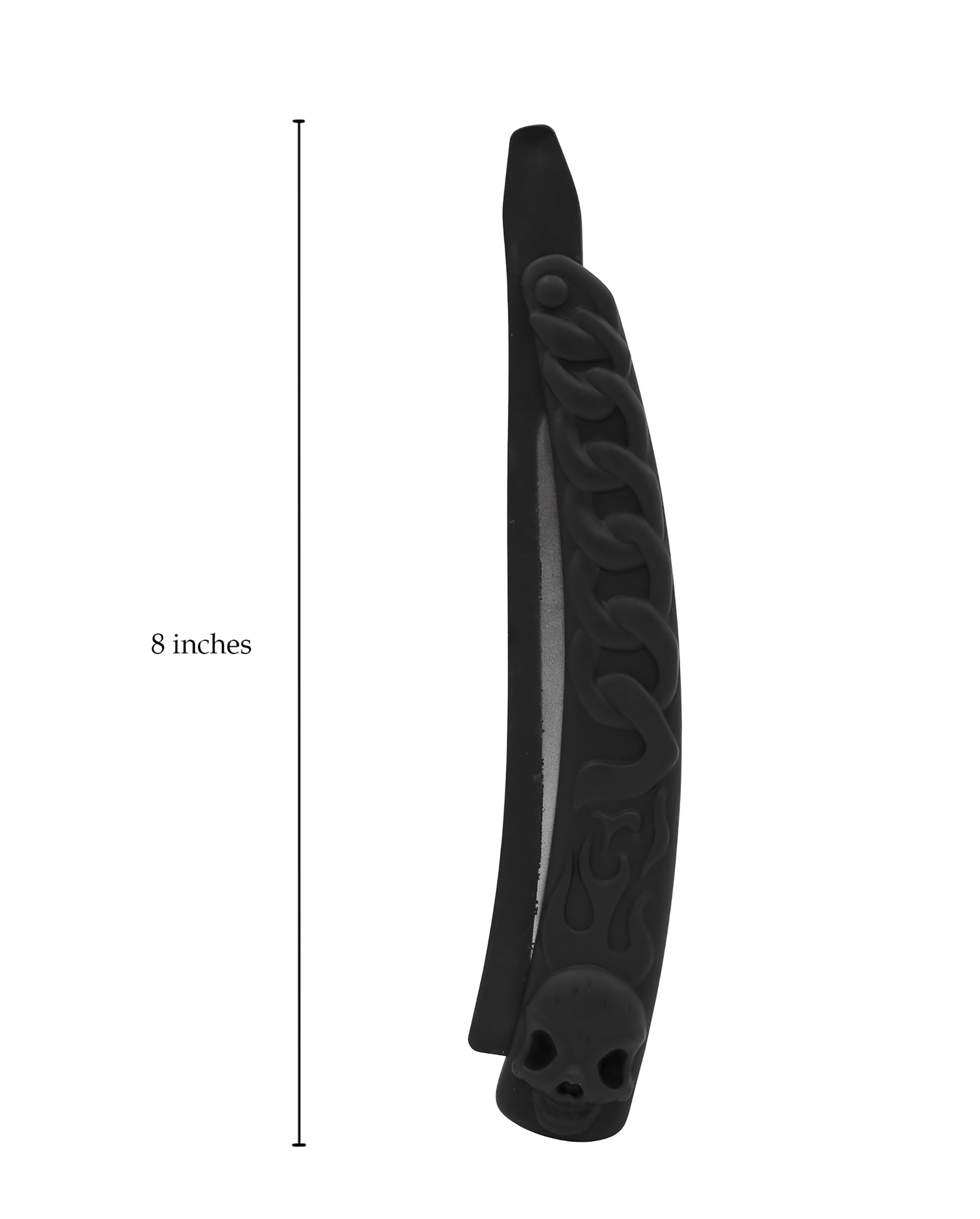 Nicky Bigs Novelties Fake Bloody Straight Razor Shaving Knife Plastic Cosplay Halloween Costume Prop
