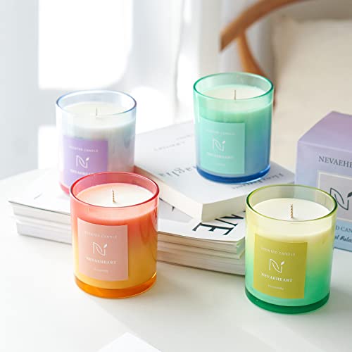 NEVAEHEART Scented Candle for Home,Pine&Eucalyptus,15.17 OZ Candle Gift Set for Women, Natural Soy Wax, Home Fragrance with Gift Box Valentines Day Decor