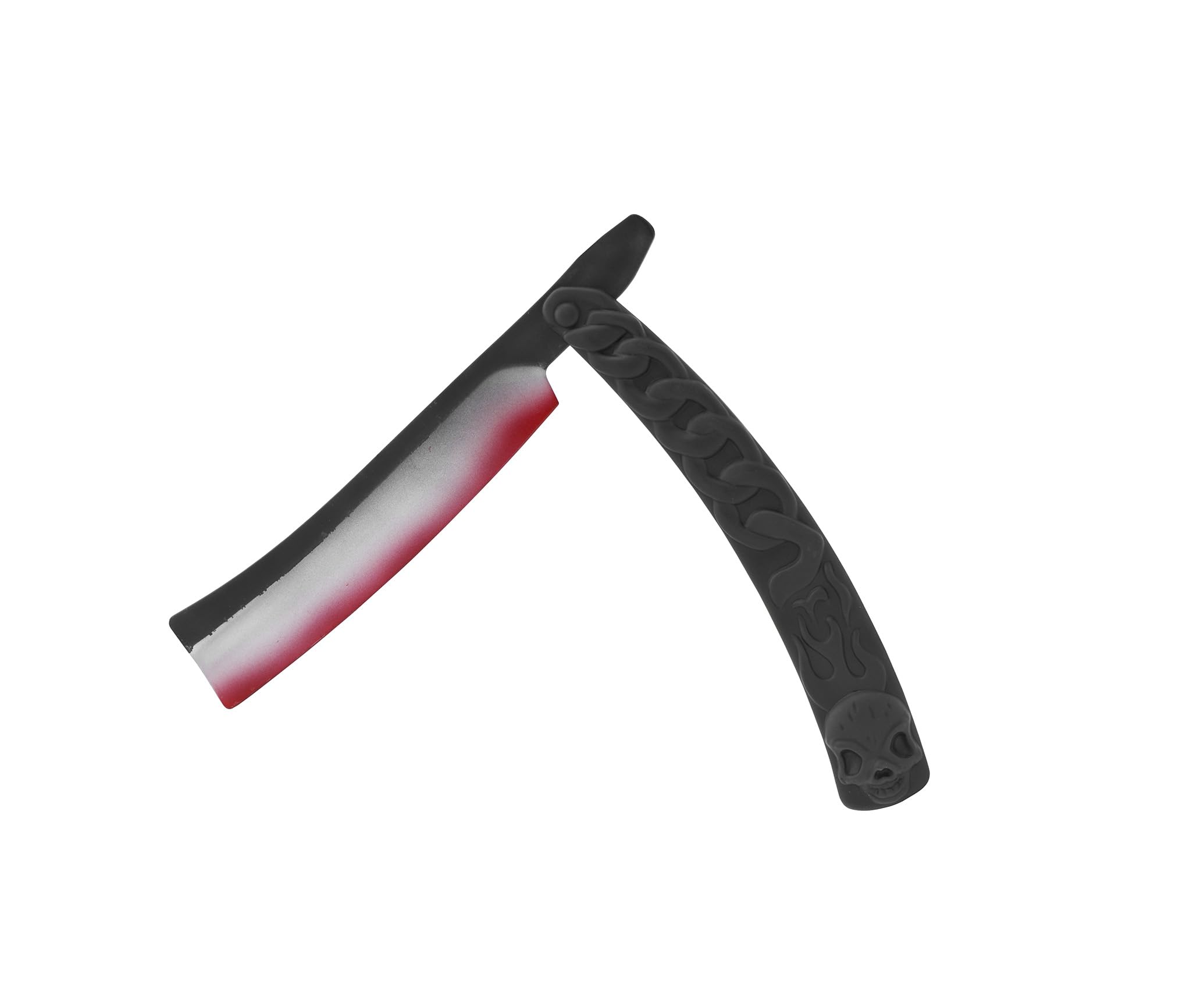Nicky Bigs Novelties Fake Bloody Straight Razor Shaving Knife Plastic Cosplay Halloween Costume Prop