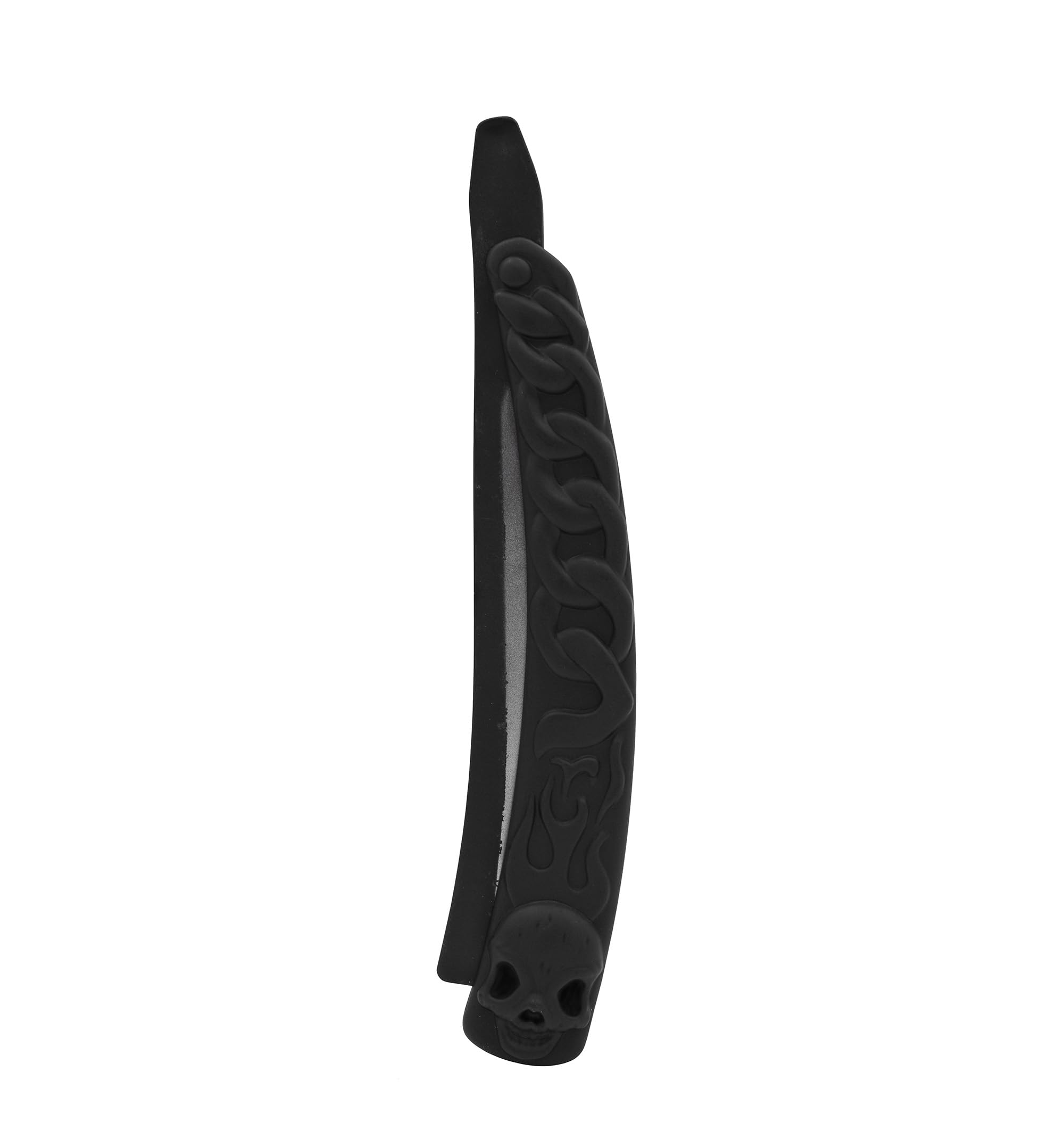 Nicky Bigs Novelties Fake Bloody Straight Razor Shaving Knife Plastic Cosplay Halloween Costume Prop