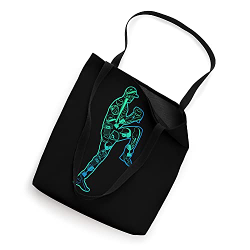 Baseball Player Batter Youth Men Kids Boys Tote Bag