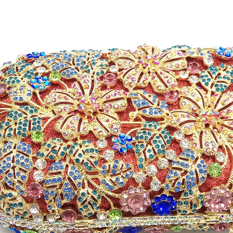 ZLXDP Women Evening Party Bag Crystal Clutch Bridal Wedding Party Wallet Purse Handbag