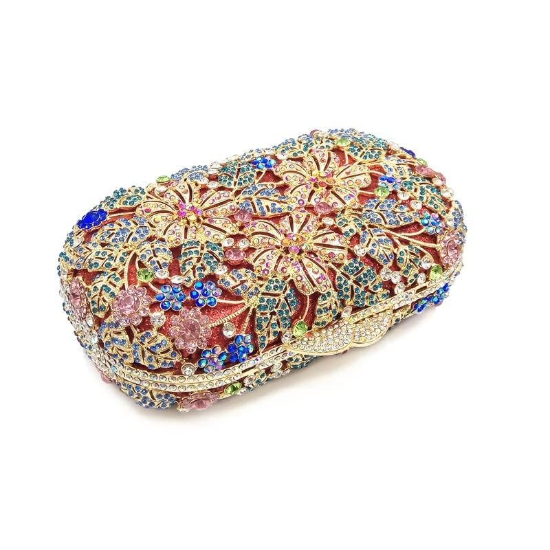 ZLXDP Women Evening Party Bag Crystal Clutch Bridal Wedding Party Wallet Purse Handbag