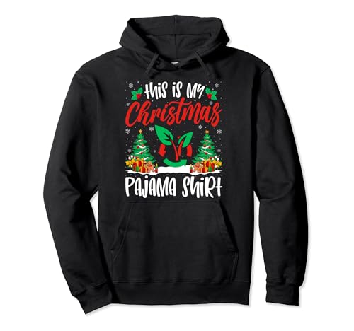 Composting Xmas Pajama Shirt Composting Christmas Holiday Pullover Hoodie