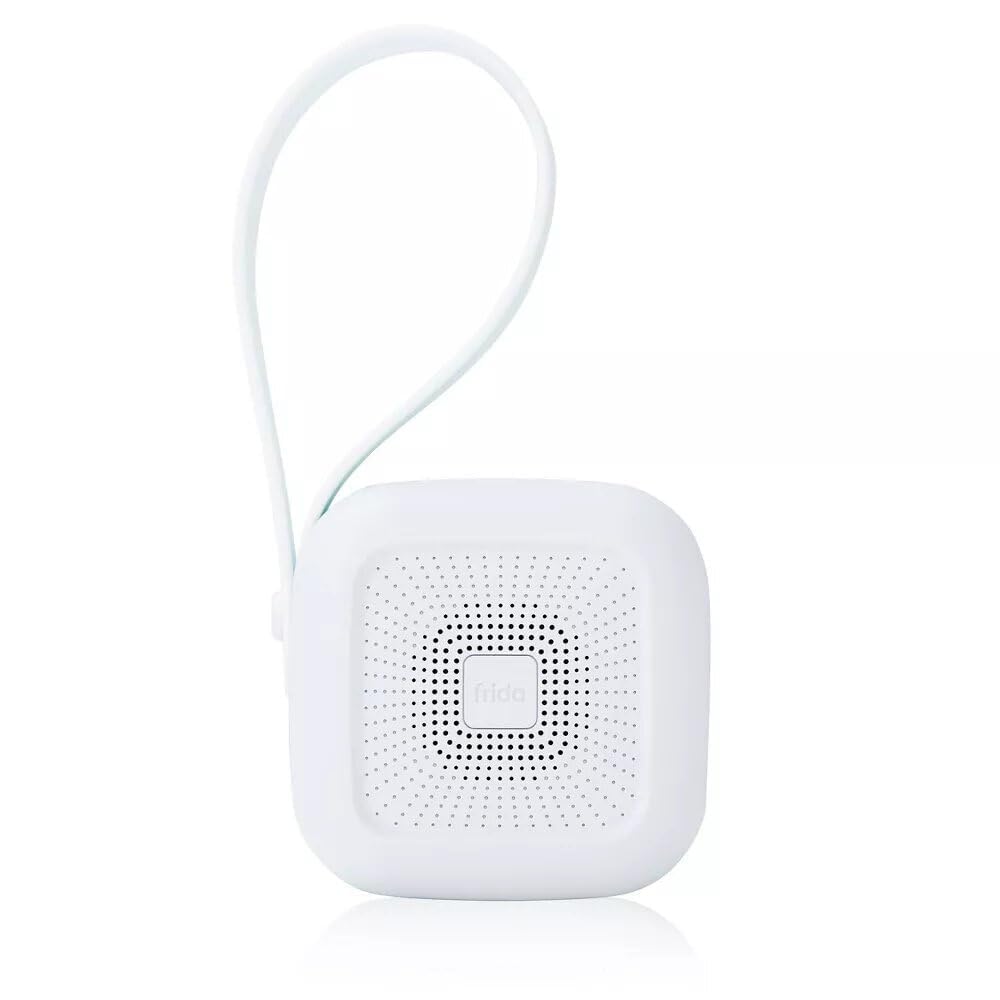 2-in-1 Portable Sound Machine + Nightlight by Frida Baby White Noise Machine with Soothing Sounds for Stroller or Car Seat with Volume Control