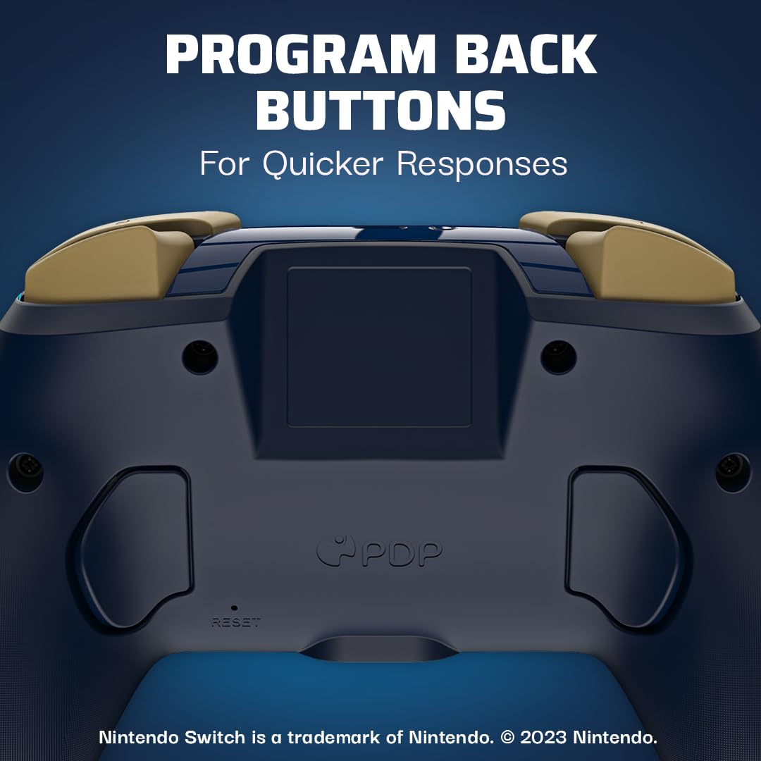 PDP Rematch Enhanced Wireless Nintendo Switch Pro Controller - Rechargeable Battery Powered, Link Hero (Glow in The Dark)