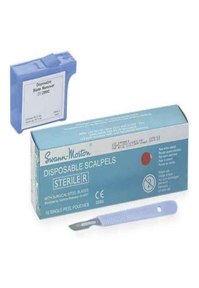 Dynarex 75785 Disposable Scalpels, Sterile, Number 15, Pack of 10