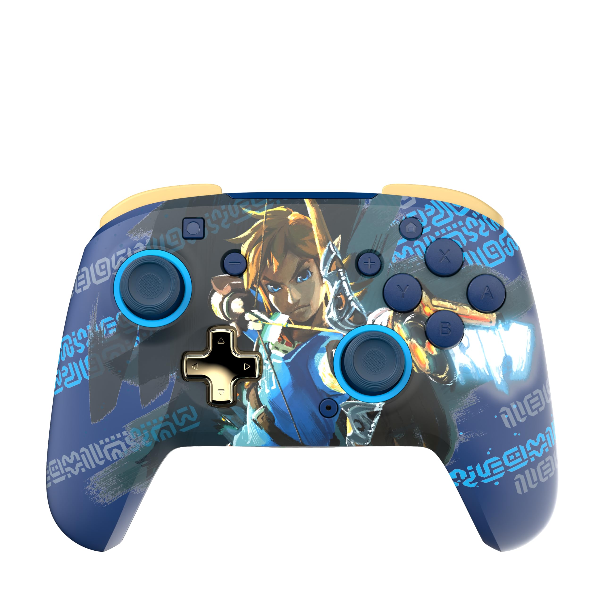 PDP Rematch Enhanced Wireless Nintendo Switch Pro Controller - Rechargeable Battery Powered, Link Hero (Glow in The Dark)