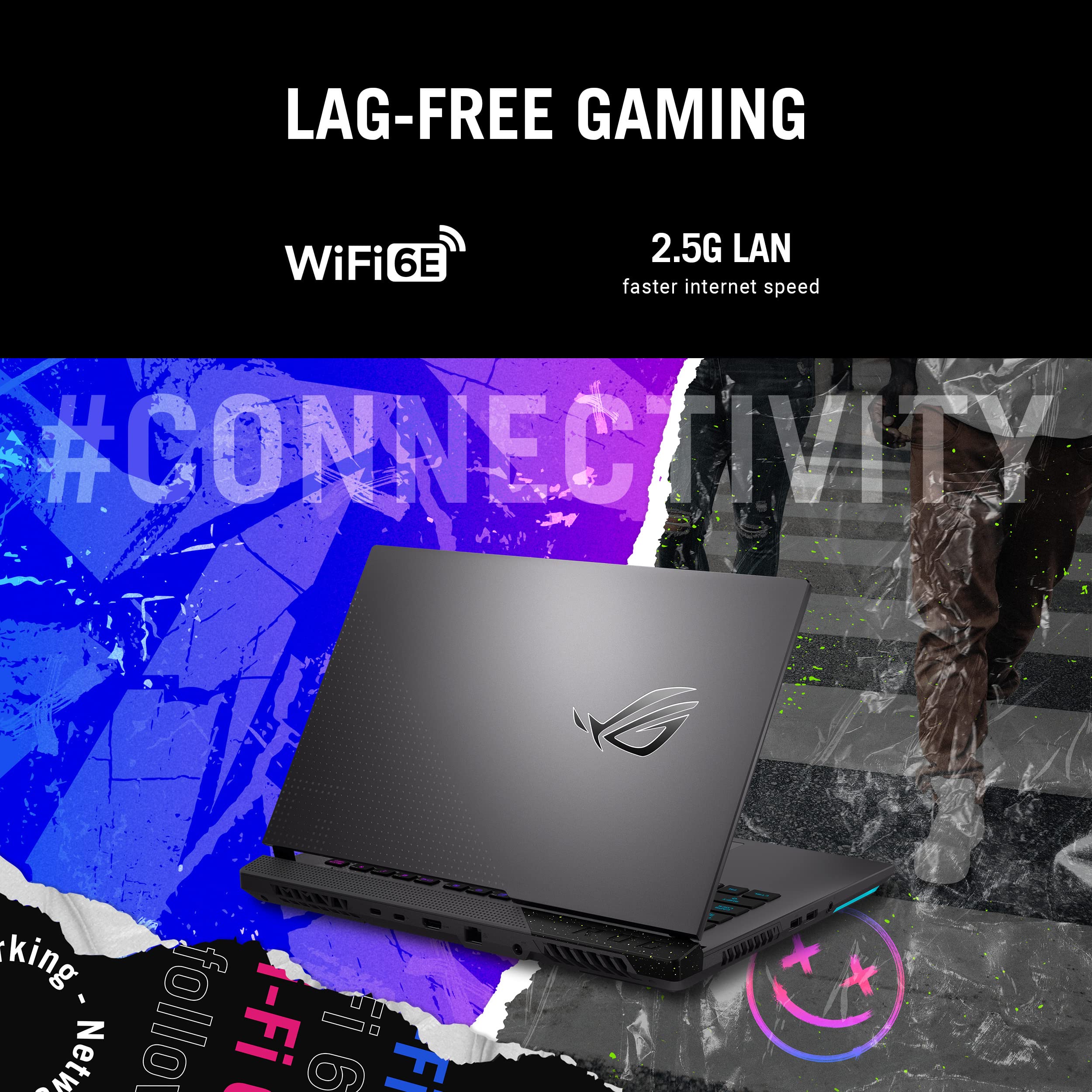 ASUS ROG Strix G15 (2022) Gaming Laptop, 15.6" 300Hz IPS FHD Display, NVIDIA GeForce RTX 3050, AMD Ryzen 7 6800H, 16GB DDR5, 1TB SSD, RGB Keyboard, Windows 11 Home, G513RC-IS74