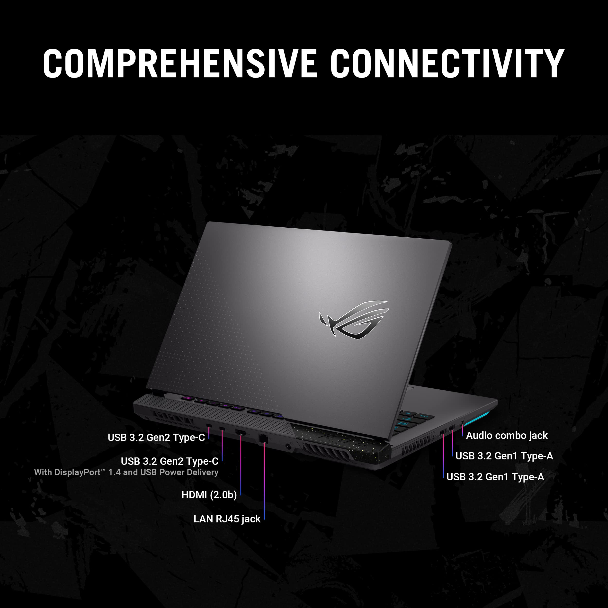 ASUS ROG Strix G15 (2022) Gaming Laptop, 15.6" 300Hz IPS FHD Display, NVIDIA GeForce RTX 3050, AMD Ryzen 7 6800H, 16GB DDR5, 1TB SSD, RGB Keyboard, Windows 11 Home, G513RC-IS74
