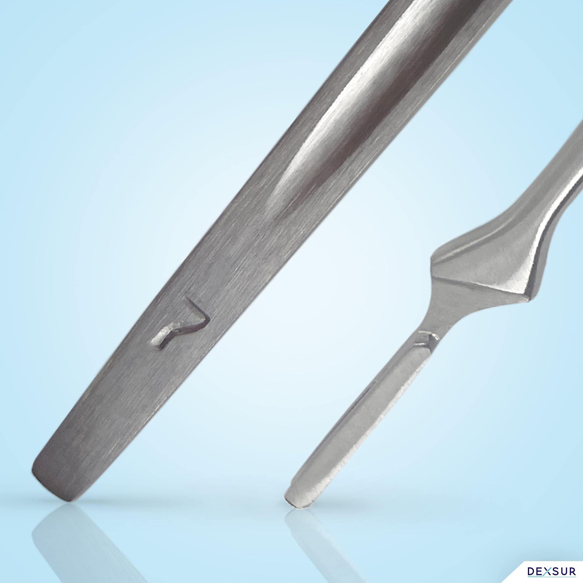 DEXSUR Scalpel Handle # 7, Premium Quality, Rust Proof Stainless Steel Scalpel Knife Handle, Lightweight and Durable, Fits Surgical Blades No. 10, 11, 12, 13, 14 and 15