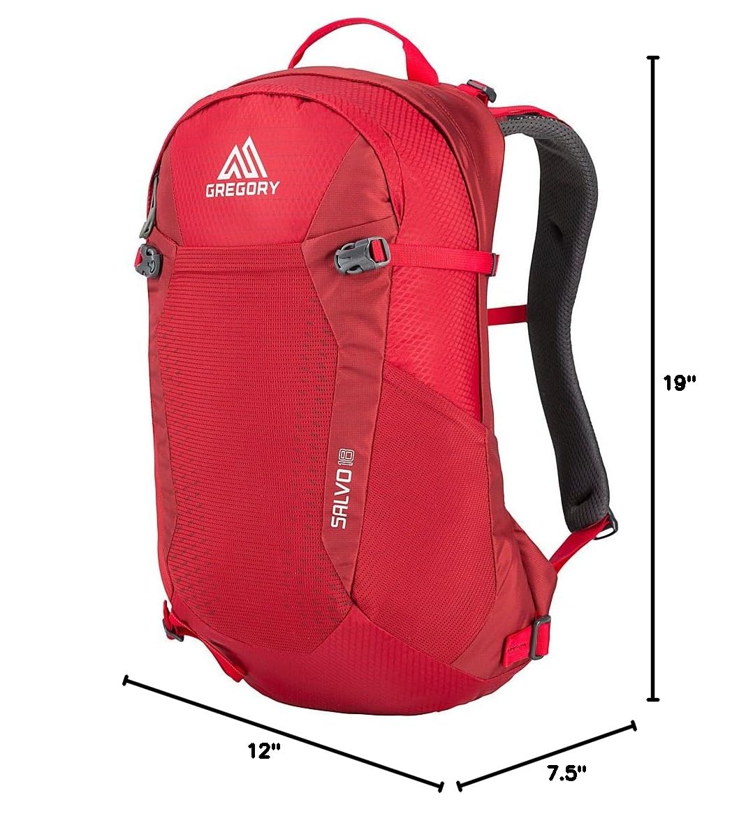 Gregory Mountain Products Men's Salvo 18 Liter Backpack, Tango Red, One Size