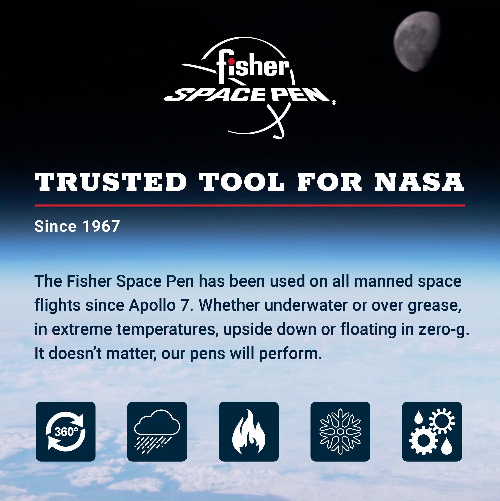 Fisher Space Pen - The Original Astronaut Pen - AG7 Series - Chrome