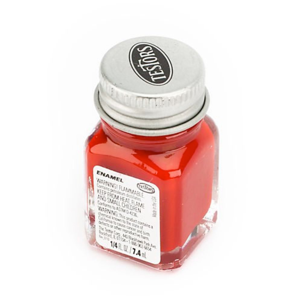 Testor's 1104TT 1/4 Oz Dark Red Gloss Enamel Hobby Paint