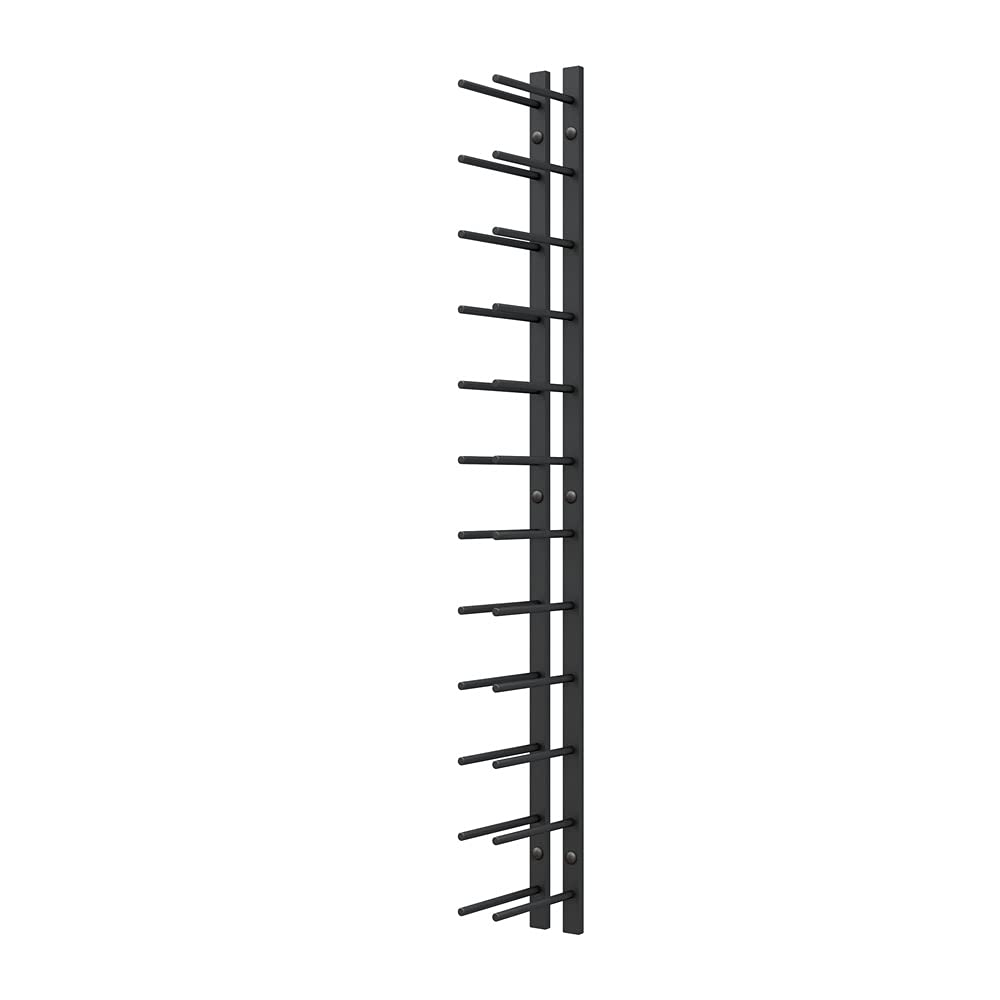 Ultra Wine Racks Cork Out Wall Mounted Wine Racks (4 Foot, Matte Black)