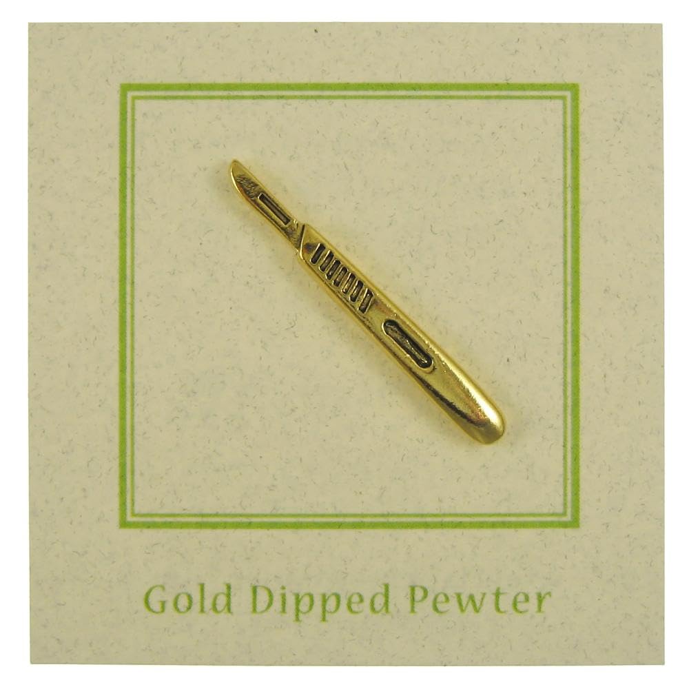 Jim Clift Design Scalpel Gold Lapel Pin - 1 Count