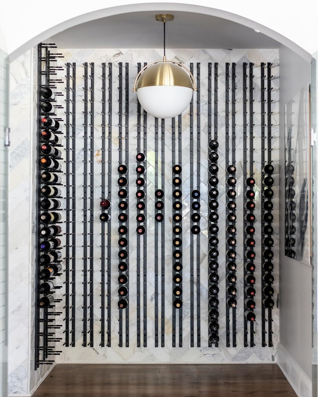 Ultra Wine Racks Cork Out Wall Mounted Wine Racks (4 Foot, Matte Black)