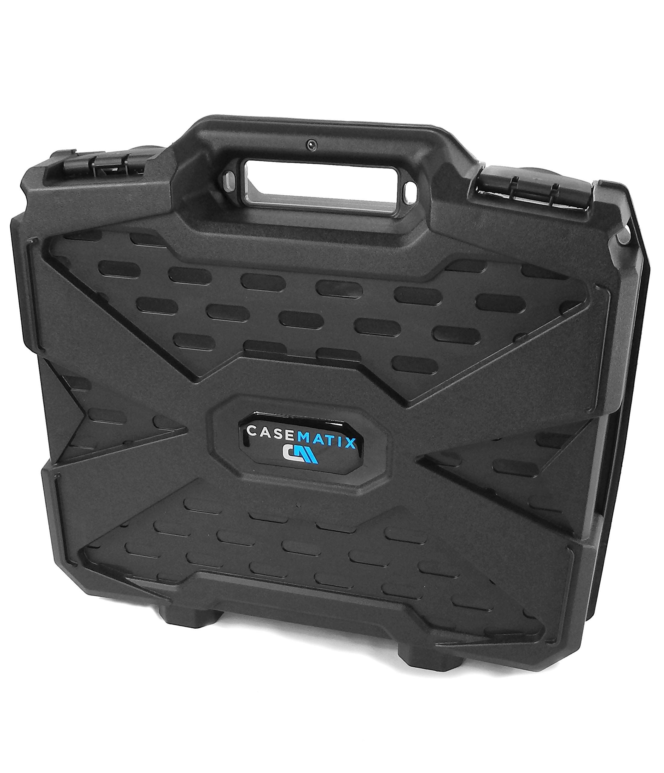 CASEMATIX Hard Shell Projector Travel Case with Customizable Interior Compatible with BenQ MX707 Projectors, MH535FHD, MW535A, HT1070A, MS524AE and More - Includes Case Only