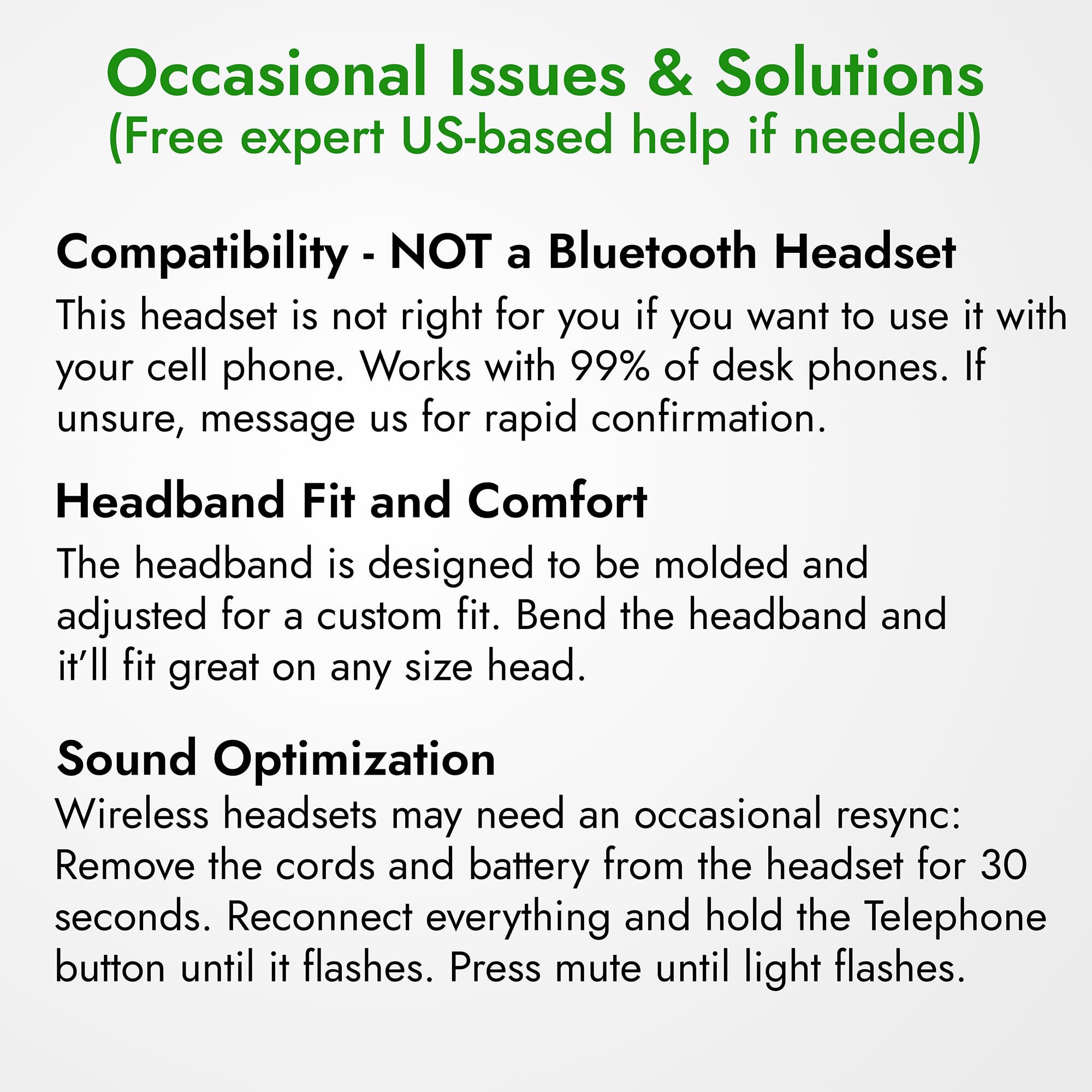 Leitner LH270 Wireless Headset for Office Phones & Computers – Phone Headsets for Office Phones – Wireless Office Headset