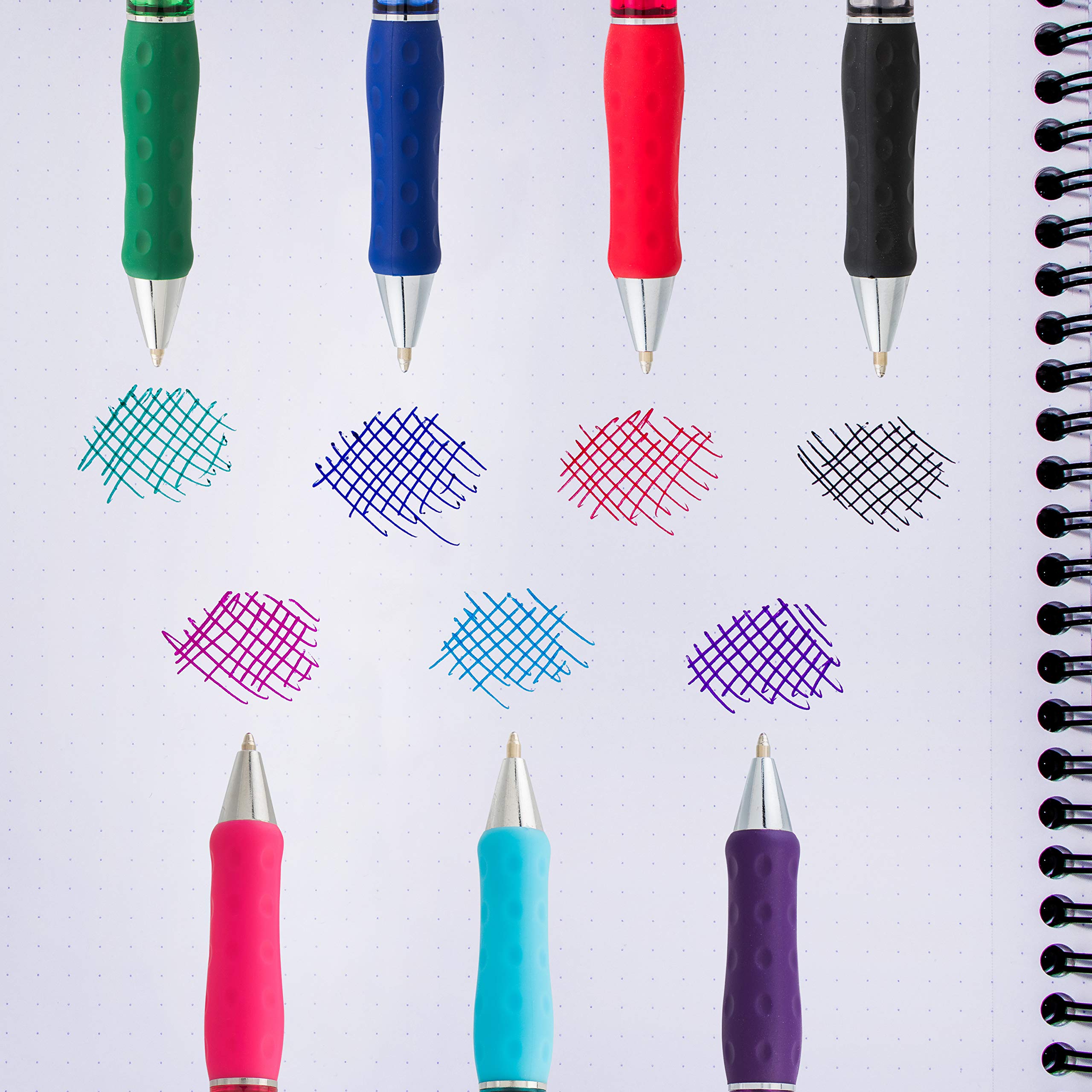 Pentel RSVP Super RT Ballpoint Pen, (1.0mm) Medium Line, Violet Ink, 2-Pk - BX480BP2V
