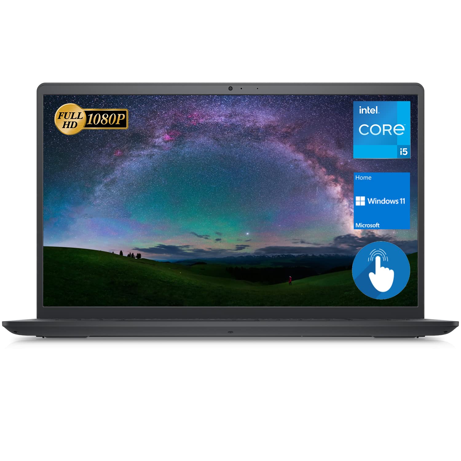 2022 Newest Dell Inspiron 3511 Laptop, 15.6" FHD Touchscreen, Intel Core i5-1035G1, 16GB DDR4 RAM, 512GB PCIe SSD, SD Card Reader, Webcam, HDMI, Wi-Fi, Windows 11 Home, Black (Renewed)