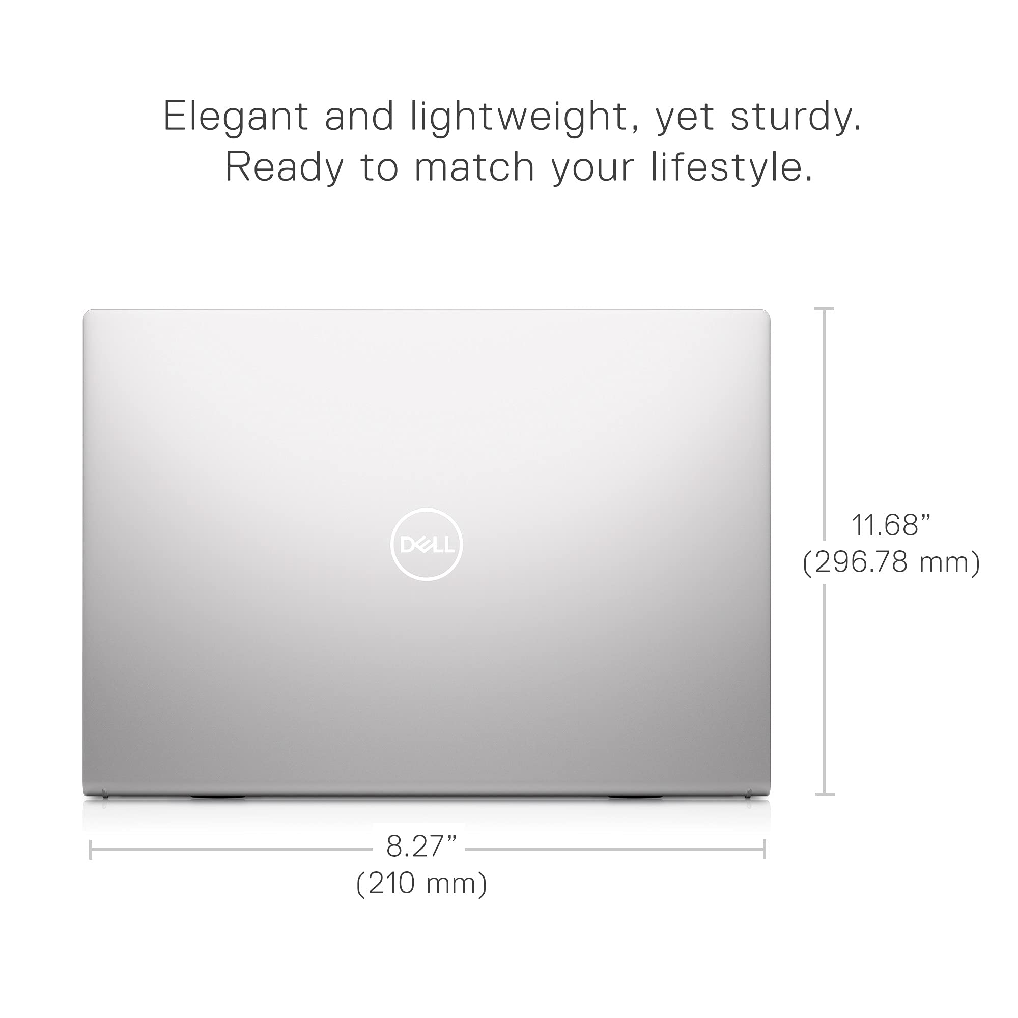 Dell Inspiron 13 5310, 13.3 inch FHD (Full HD) Non-Touch Laptop - Slim and Light - Intel Core i5 Evo, 8GB LPDDR4x RAM, 512GB SSD, Intel Iris Xe Graphics, Windows 10 Home - Silver (Latest Model)